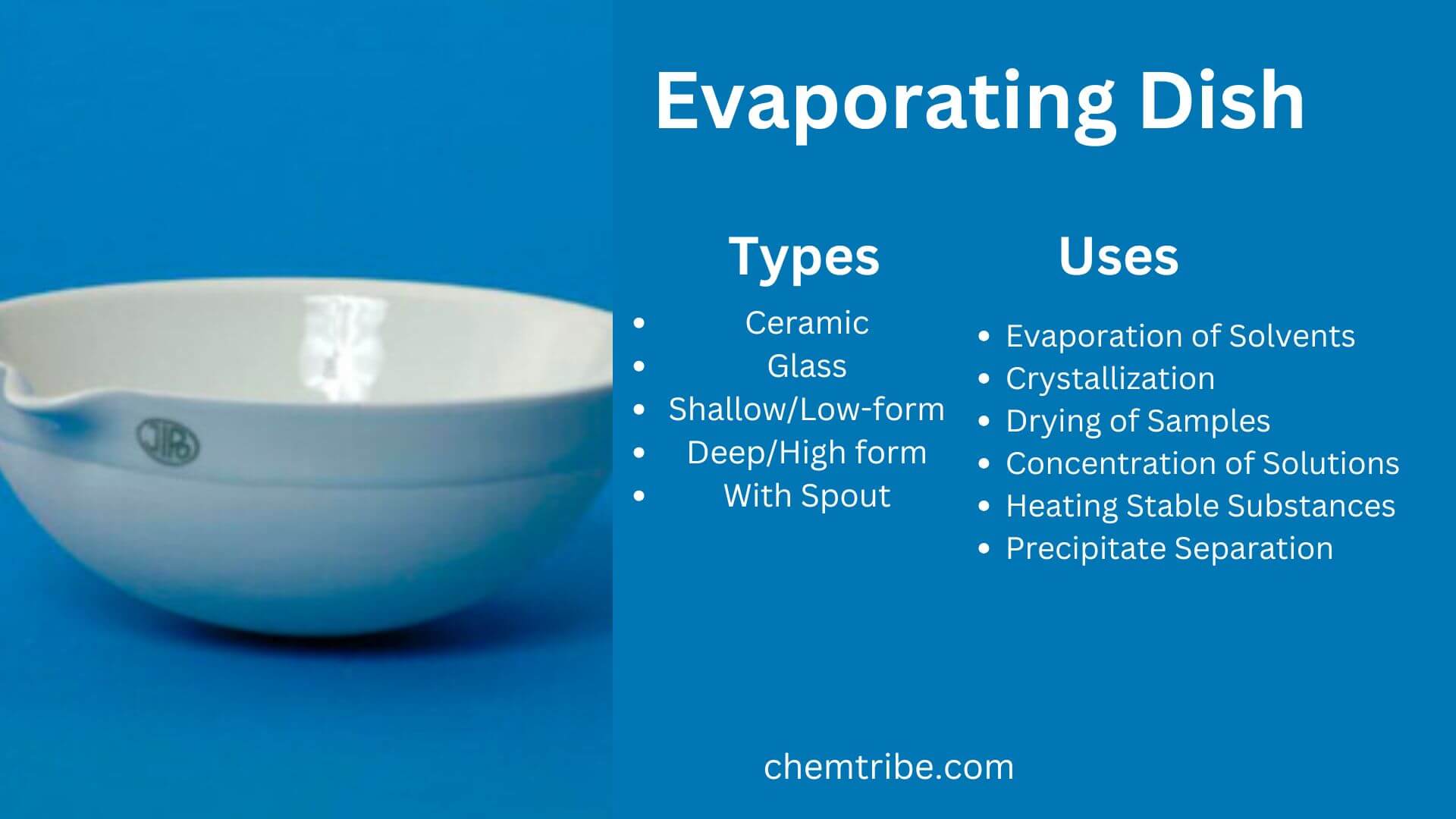 Evaporating Dish: Types, Uses, & Maintenance - ChemTribe